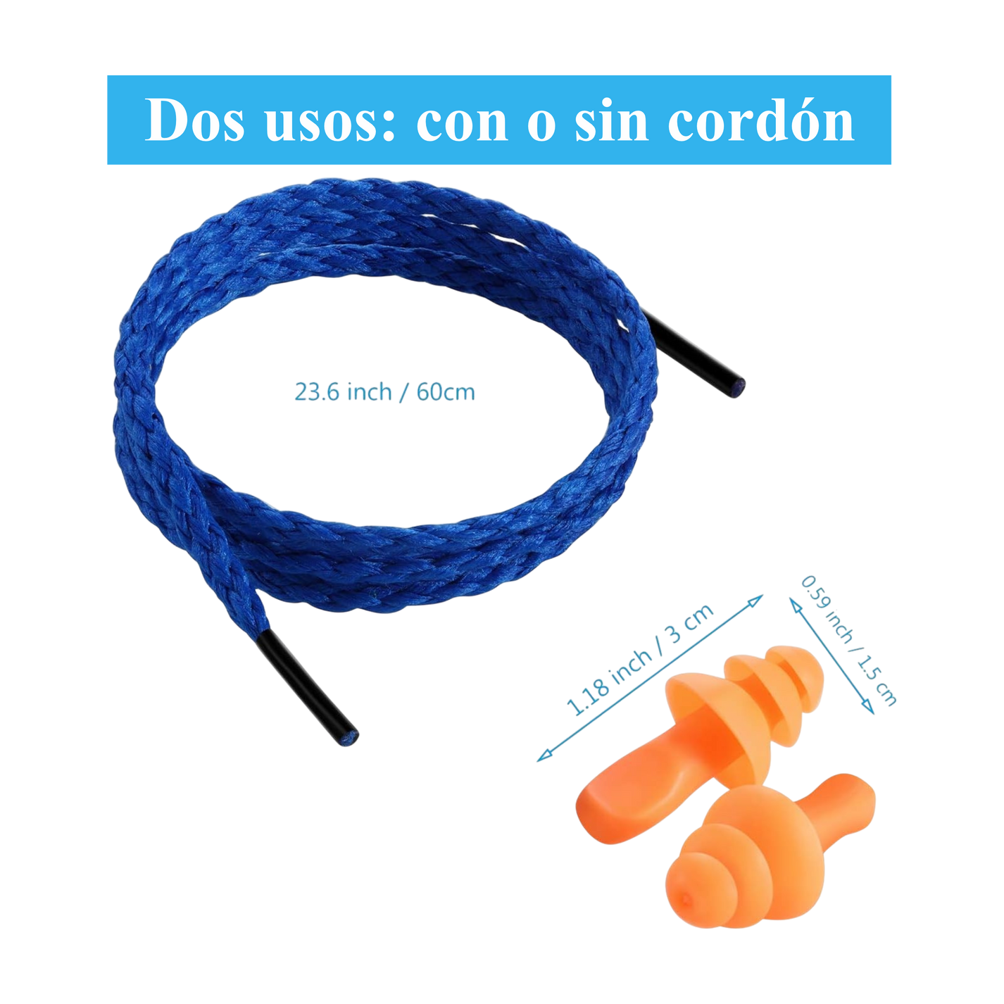 Auriculares tapones para oidos proteccion de ruido de tres barreras si ...