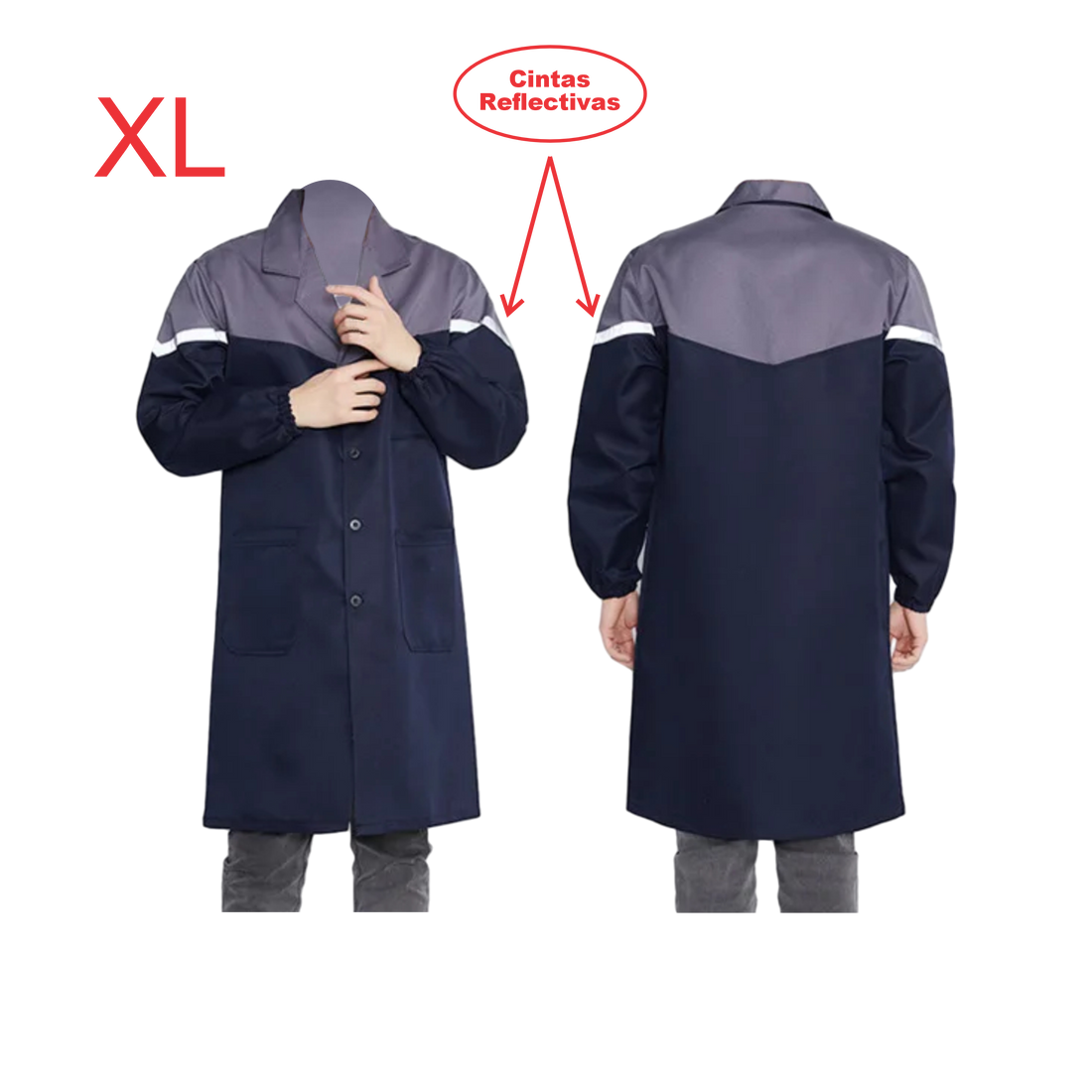 Bata de trabajo mangas largas – Roshman Uniformes