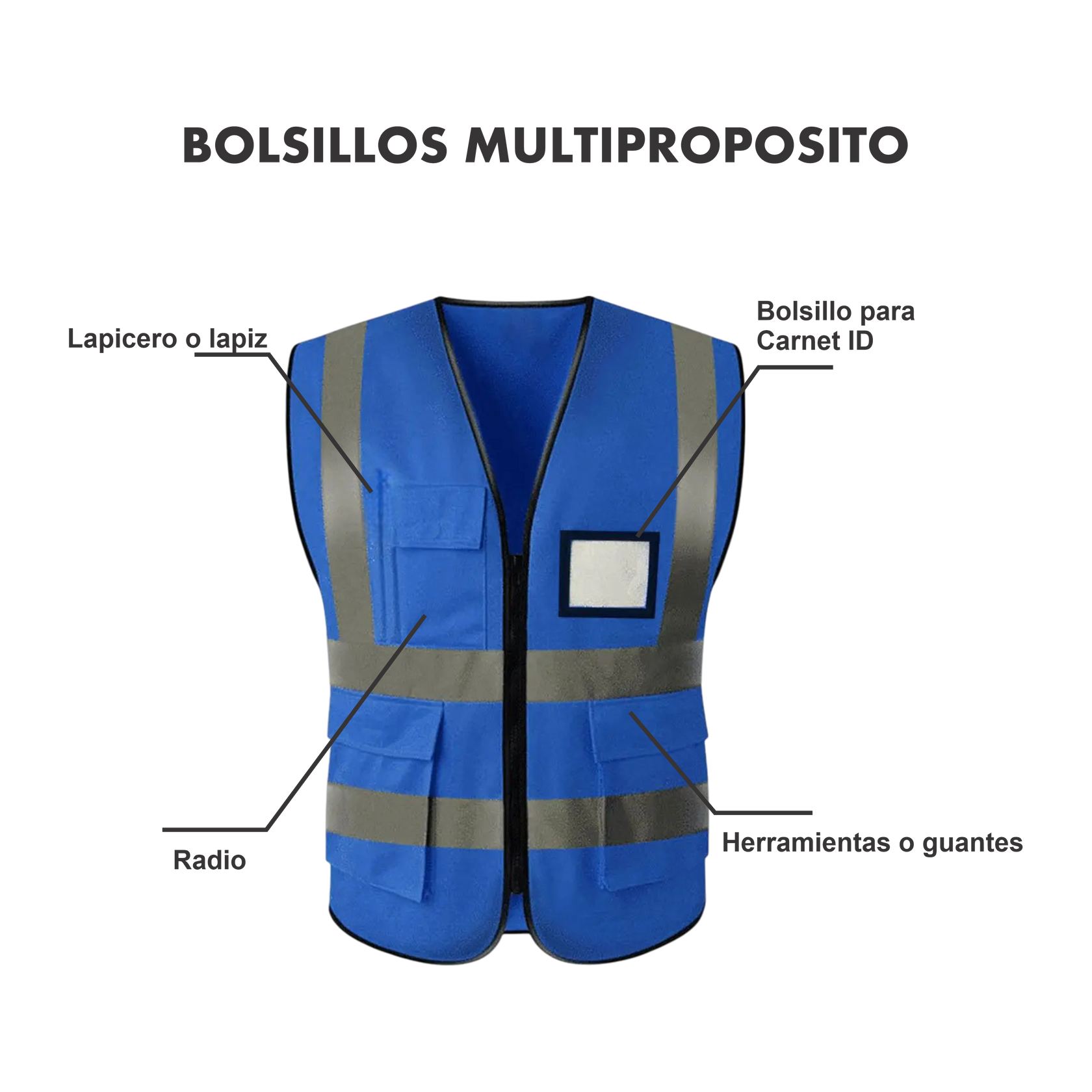 Chaleco reflectivo – Roshman Uniformes