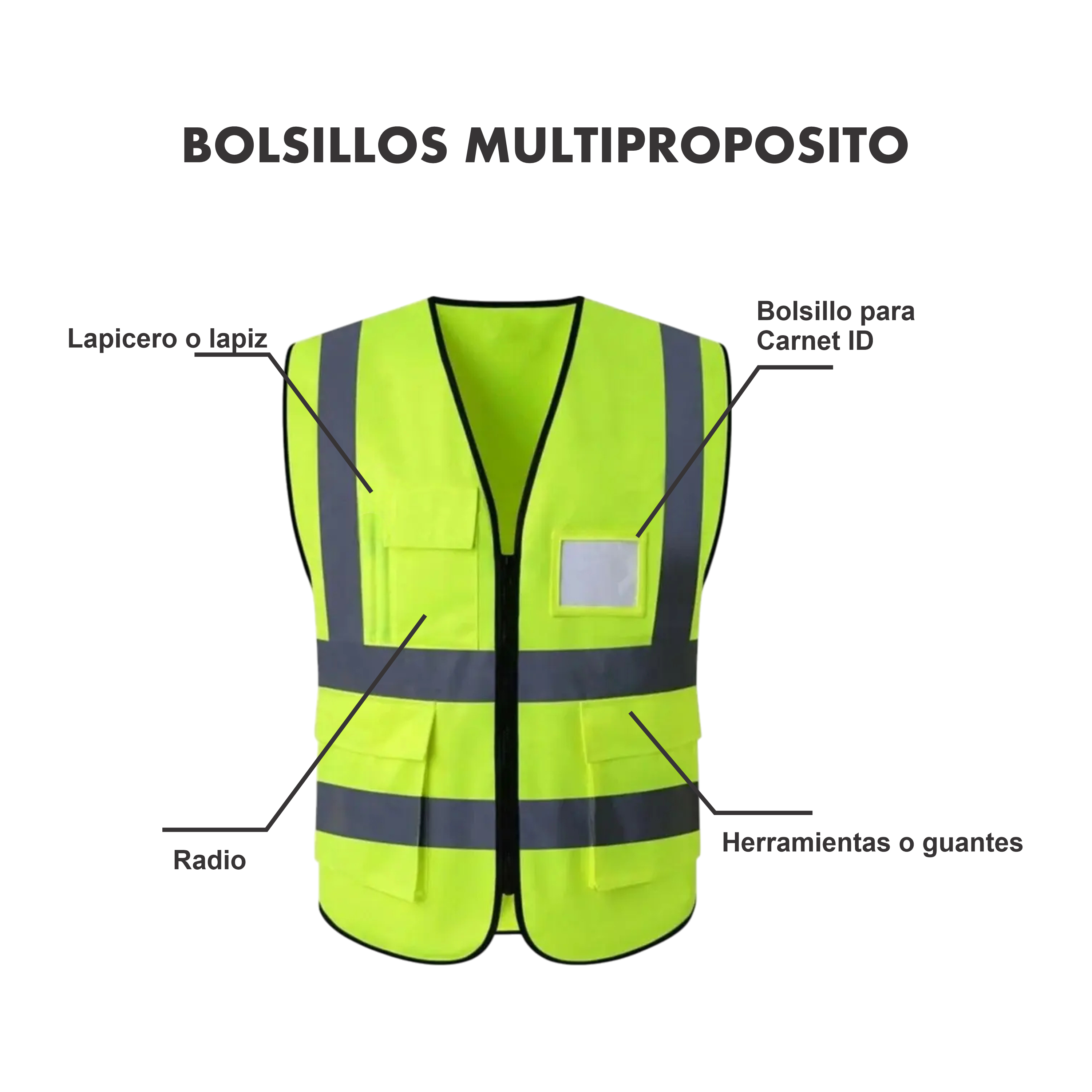 Chaleco reflectivo – Roshman Uniformes