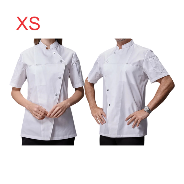 Chaqueta de chef SUMMER mangas cortas – Roshman Uniformes