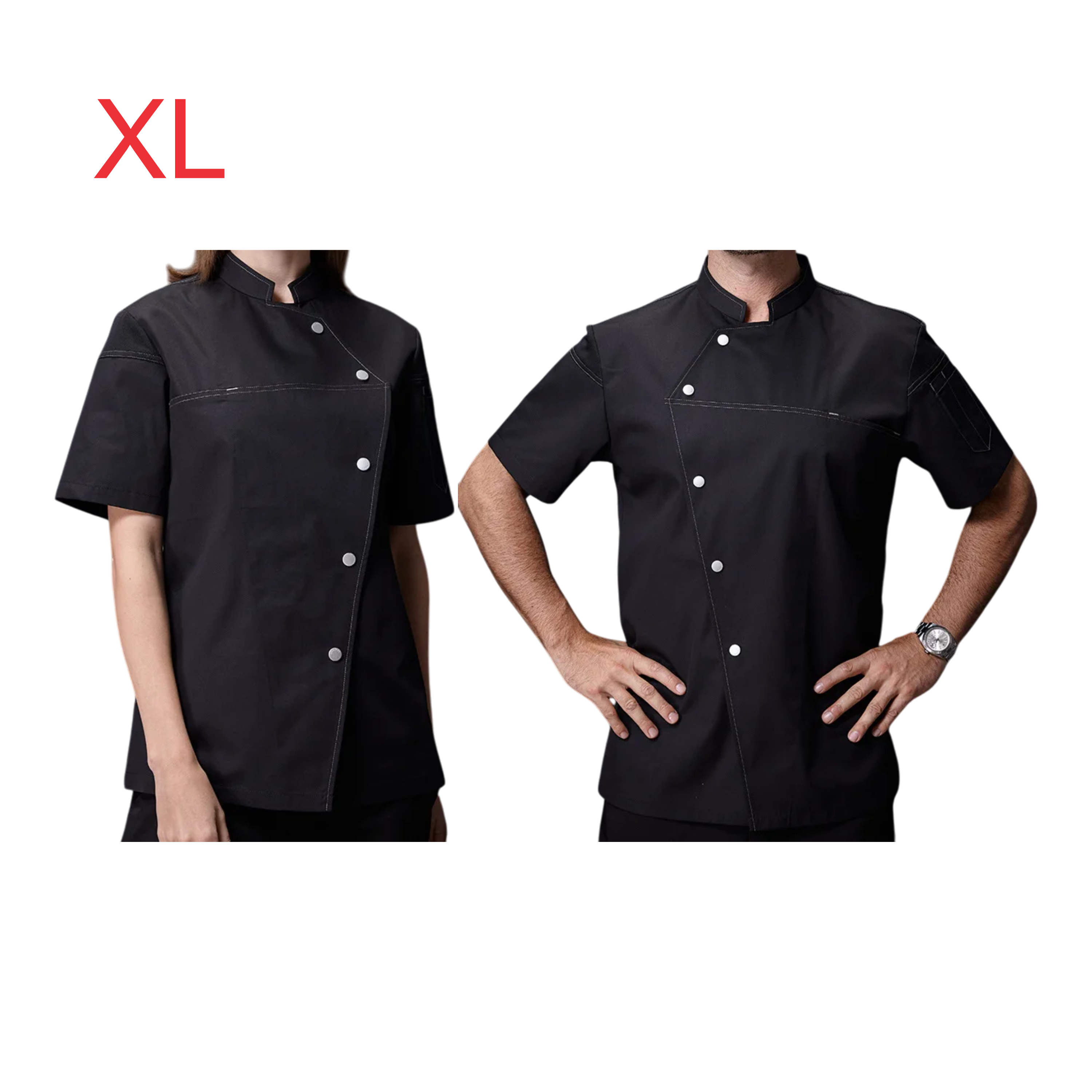 Chaqueta de chef SUMMER mangas cortas – Roshman Uniformes
