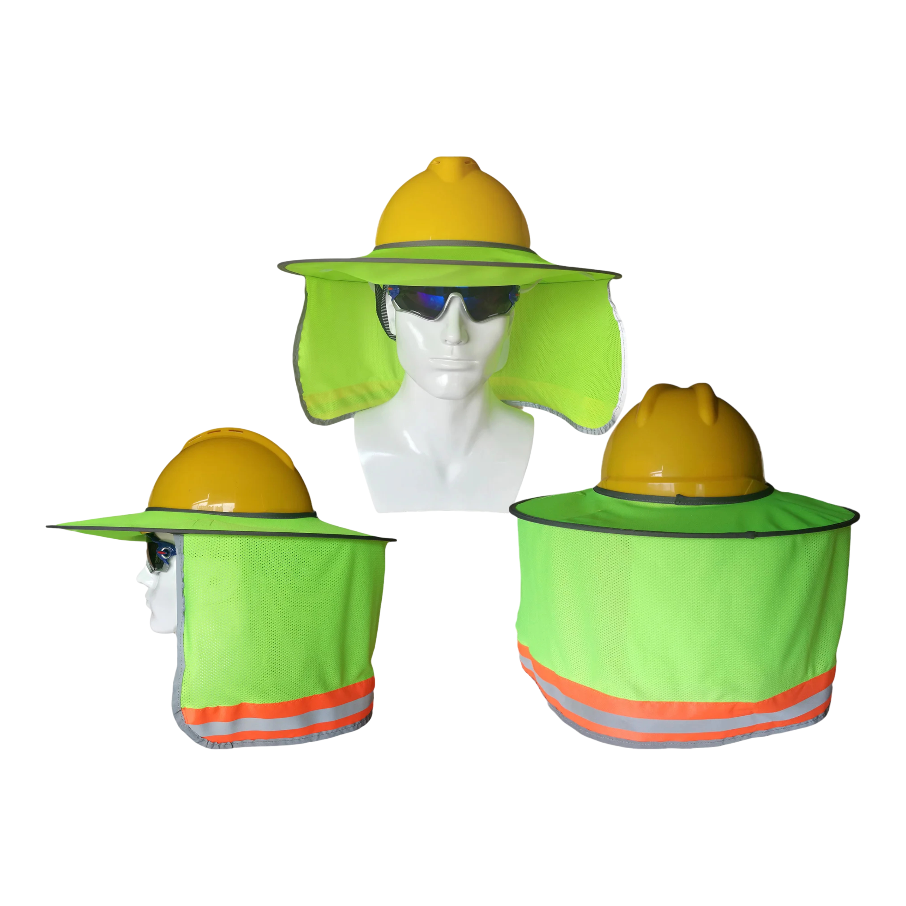 Visera de Seguridad Reflectiva con Proteccion Solar – Roshman Uniformes